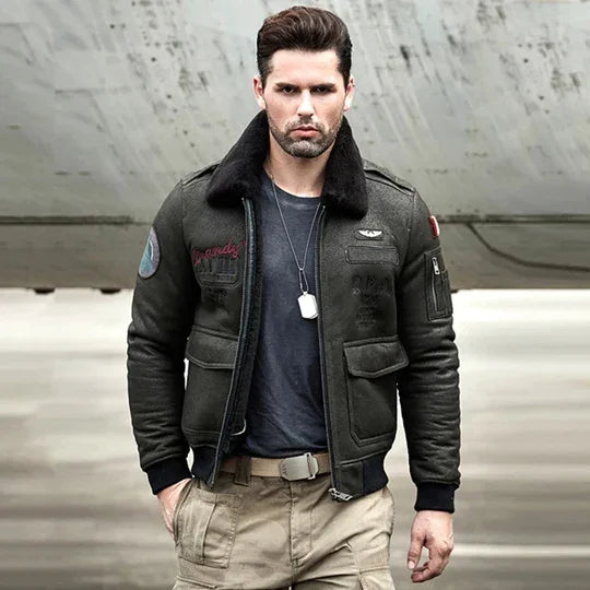 Experience Luxury with Our Shearling Bomber Jacket Collection – b3 ...